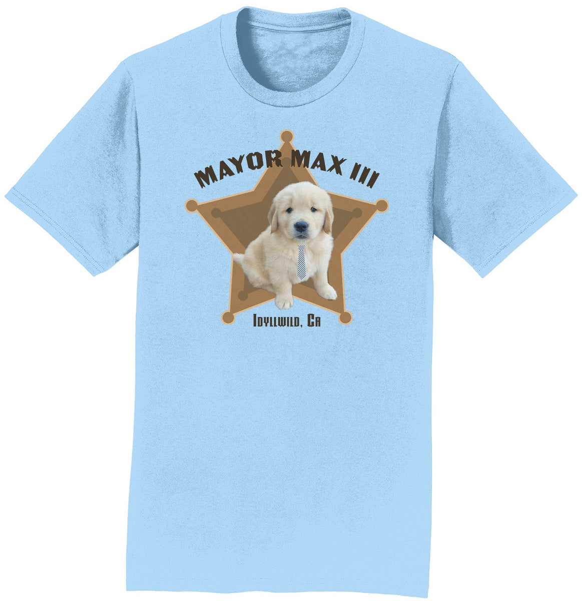 Mayor Max III Badge - Adult Unisex T-Shirt – Powered by Animal Pride™